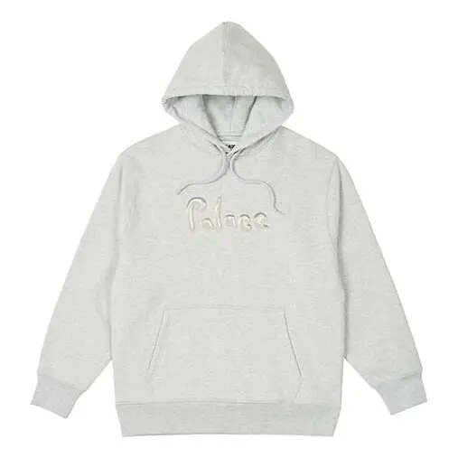 PALACE Liquid Hoodie - Grey Marl