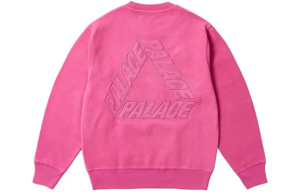 PALACE Fw23 Reverse P-3 Crew Sweater - Pink