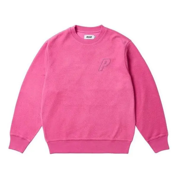 PALACE Fw23 Reverse P-3 Crew Sweater - Pink