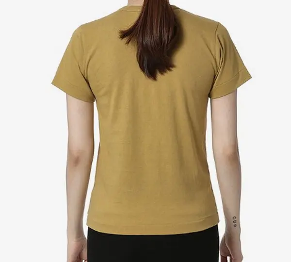Play Comme Des Garcon Heart Logo T-shirt - Tan