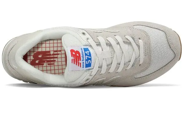 NEW BALANCE 574 Retro Sport Sneakers - White/gray