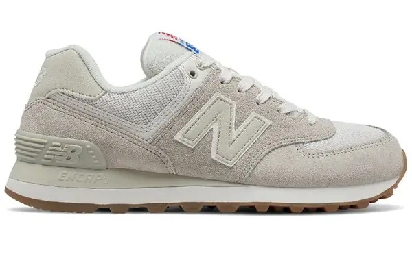 NEW BALANCE 574 Retro Sport Sneakers - White/gray