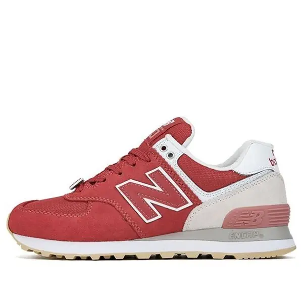 NEW BALANCE 574 Athletic Sneaker - Red/white