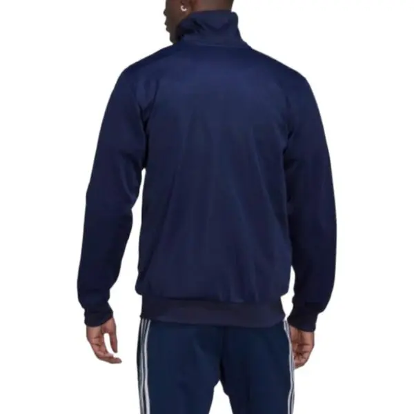 Adidas Originals Retro Sports Stripe Logo Zipper Stand Collar Jacket