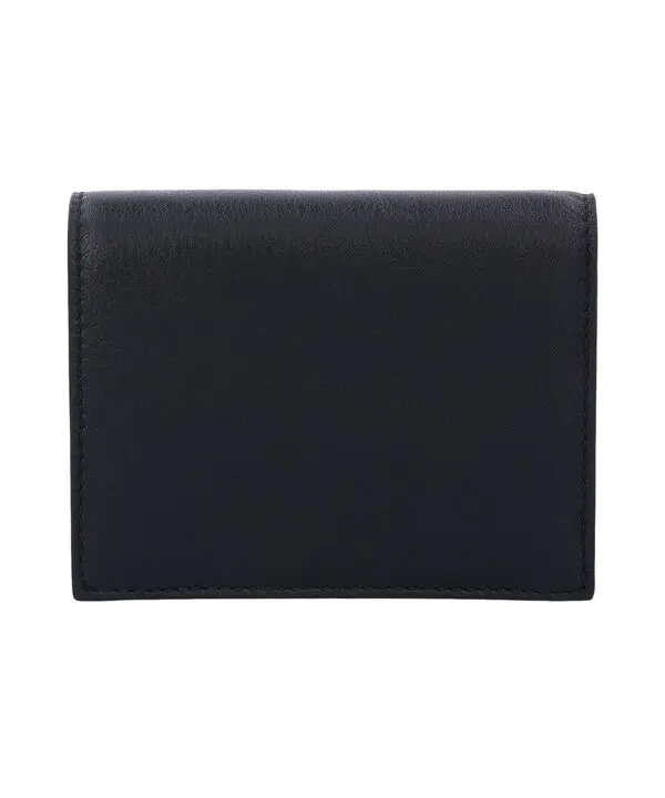 Prada Fw24 Gold Metal Logo Wallet