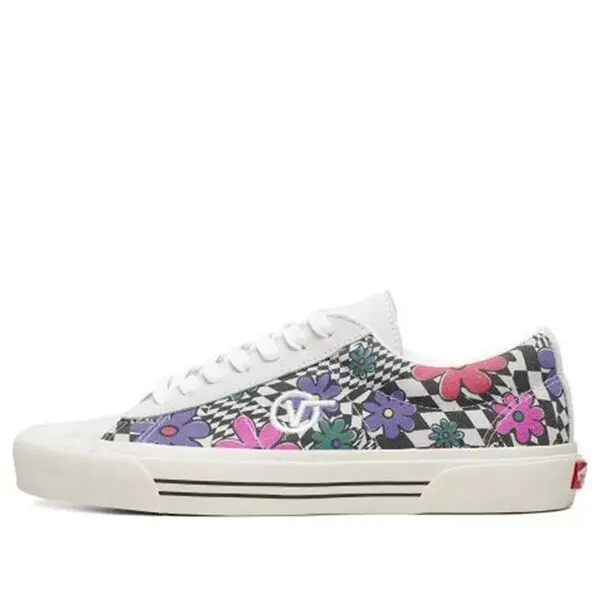 VANS Sid Floral Checkerboard Sneakers - White
