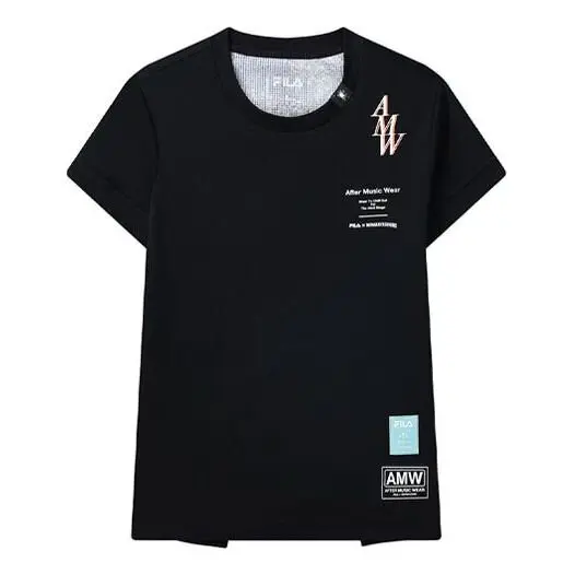 FILA X Mihara Yasuhiro Joint Logo Printing Sports T-shirt - Black
