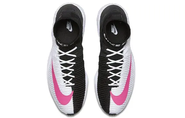 Nike Zoom Mercurial Xi Flyknit Fc High Top Sneakers - White/pink/black
