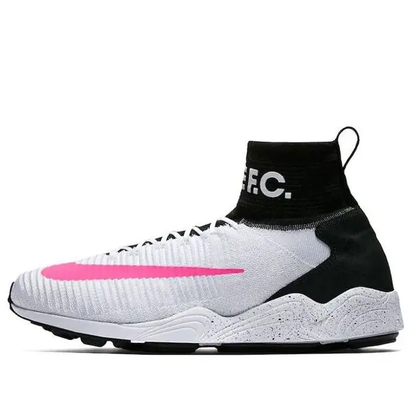 Nike Zoom Mercurial Xi Flyknit Fc High Top Sneakers - White/pink/black