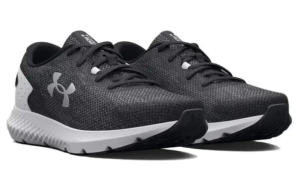 Under Armour Charged Rogue 3 Knit Sneakers - Black/gray