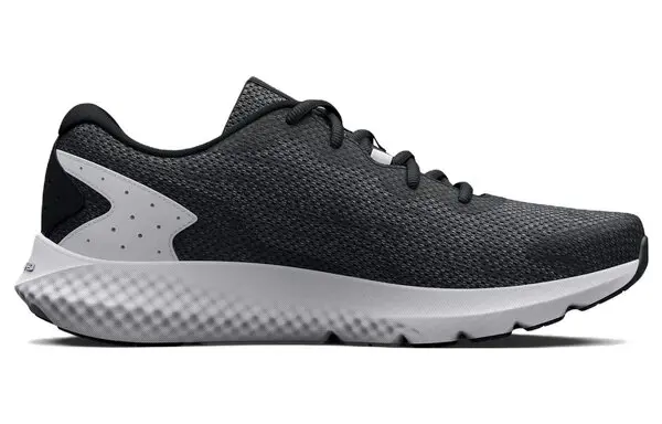 Under Armour Charged Rogue 3 Knit Sneakers - Black/gray