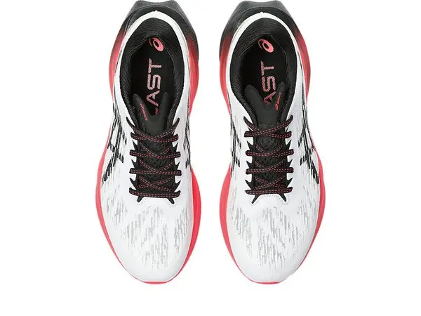 Asics Novablast 3 Wide Athletic Sneakers - White/black/red