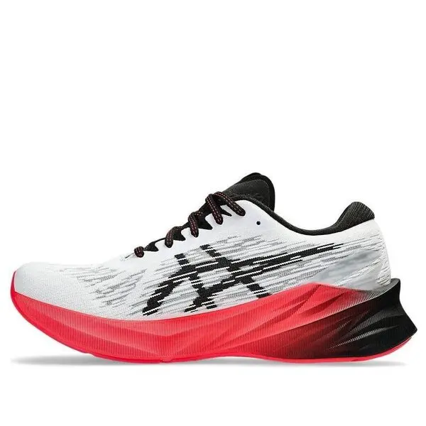 Asics Novablast 3 Wide Athletic Sneakers - White/black/red