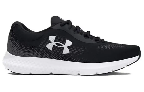 Under Armour Charged Rogue 4 4e Wide Athletic Sneakers - Black/white