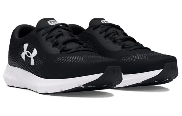 Under Armour Charged Rogue 4 4e Wide Athletic Sneakers - Black/white