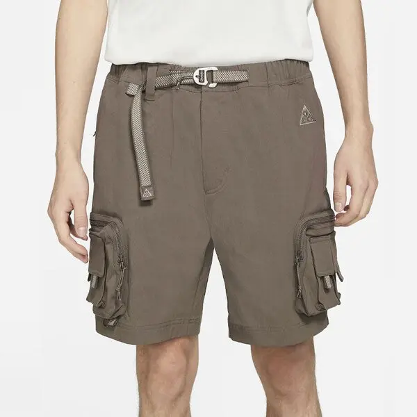 Nike Solid Color Cargo Shorts Us Edition - Brown