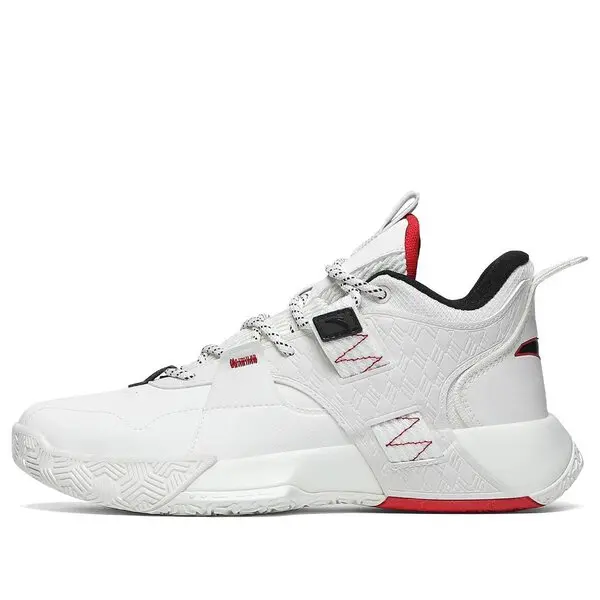 ANTA Speedy 2 Athletic Sneakers - White/black/red