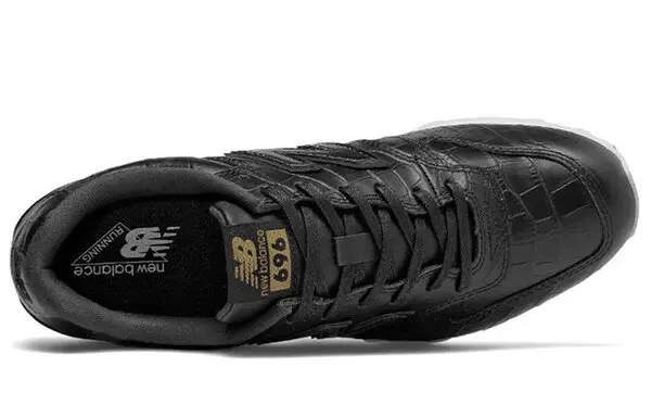 NEW BALANCE Wr996crb Leather Sneakers - Black