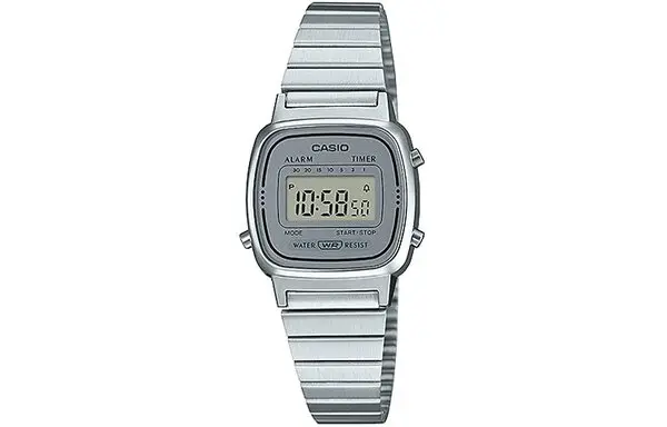 Casio Vintage Dial Steel Link Band Digital Watch