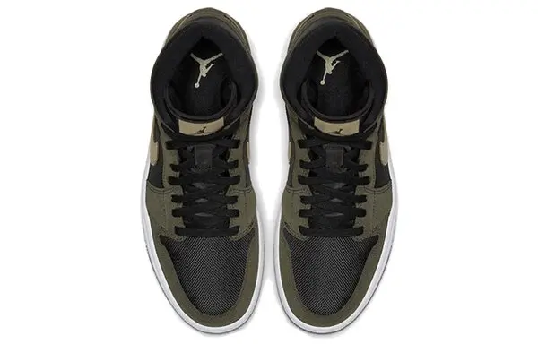 JORDAN 1 Mid Sneakers - Black/trooper-sequoia
