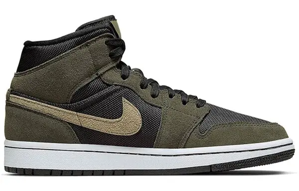 JORDAN 1 Mid Sneakers - Black/trooper-sequoia