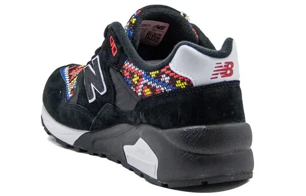 NEW BALANCE 580 Series Athletic Sneakers - Black/white/red
