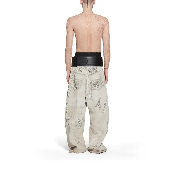 Balenciaga Graffiti Baggy Jeans