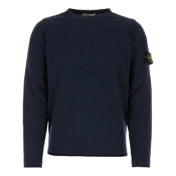 Stone Island 502b0 Crewneck Knit - Navy Blue