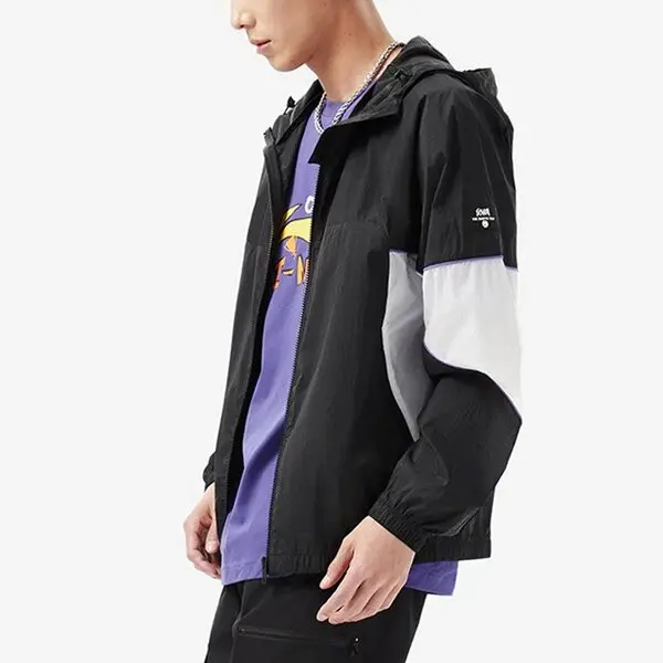 LI-NING Badfive Logo Jacket - Black/white