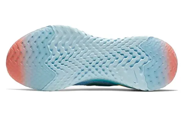 Nike Epic React Flyknit 2 Athletic Sneakers - Blue/pink/silver