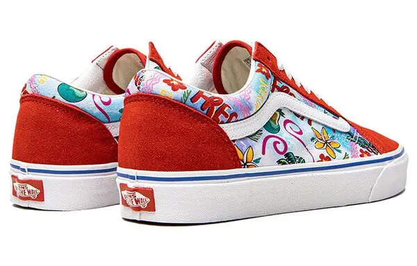 VANS Old Skool "red White Blue" Lace Up Sneakers - Red/white/blue