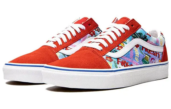 VANS Old Skool "red White Blue" Lace Up Sneakers - Red/white/blue