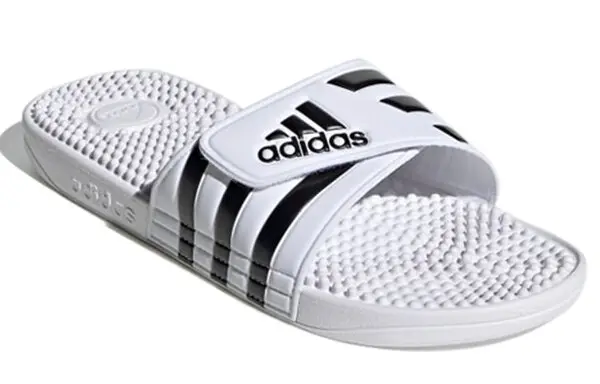 Adidas Adissage Slides - White/black