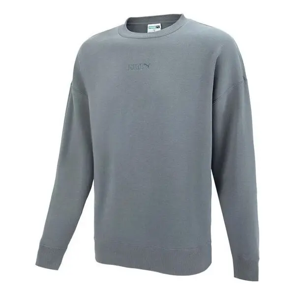 PUMA Small Logo Crew Neck Sweatshirt - Grey