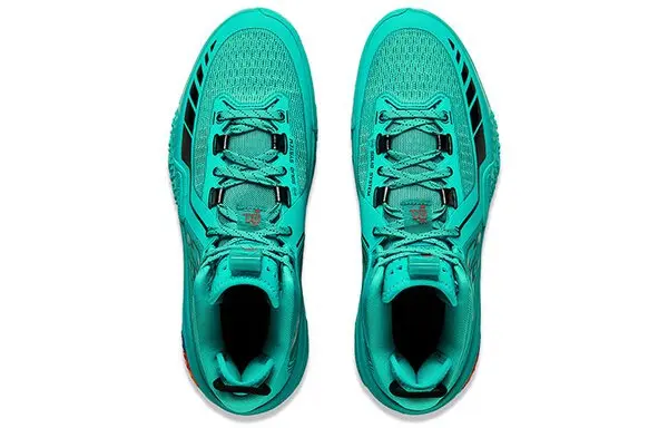 LI-NING Jie Ao "green Goblin" High Top Sneakers - Green/orange
