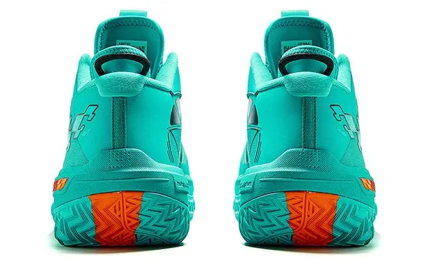 LI-NING Jie Ao "green Goblin" High Top Sneakers - Green/orange