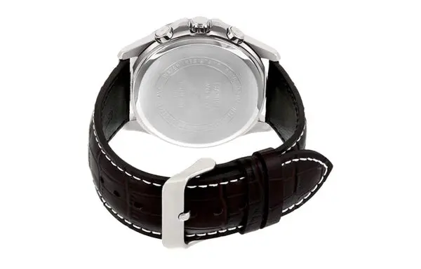 Casio Enticer Series Retro Leather Strap Analog Watch - Brown