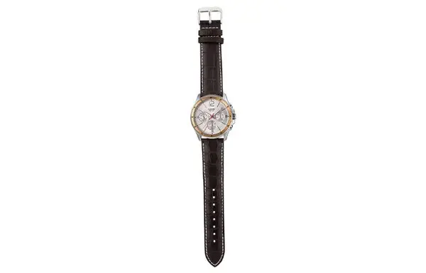 Casio Enticer Series Retro Leather Strap Analog Watch - Brown