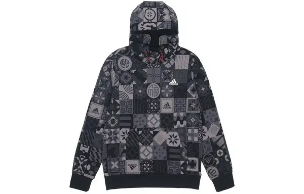 Adidas Cny Aop Hood Pattern Full Print Sports