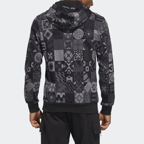 Adidas Cny Aop Hood Pattern Full Print Sports