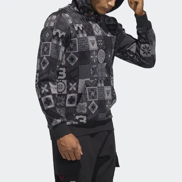 Adidas Cny Aop Hood Pattern Full Print Sports