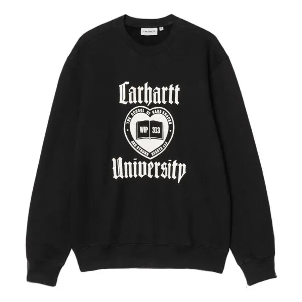 Carhartt Work In Progress University Fleece Sweatshirt - Black