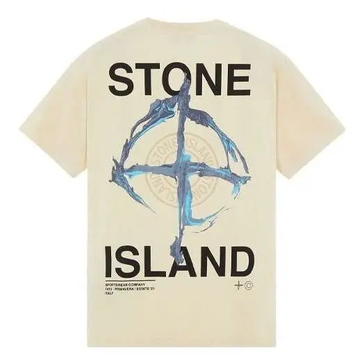 Stone Island Marble Three T-shirt 'lemon - Yellow