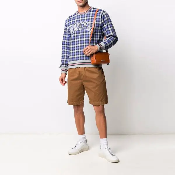 CONVERSE X Todd Snyder Plaid Pattern Long Sleeve Sweatshirt