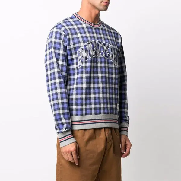 CONVERSE X Todd Snyder Plaid Pattern Long Sleeve Sweatshirt