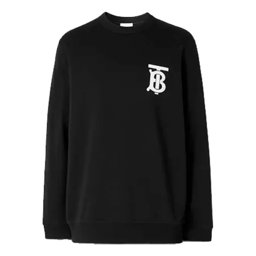 Burberry Tb Crewneck Sweatshirt - Black