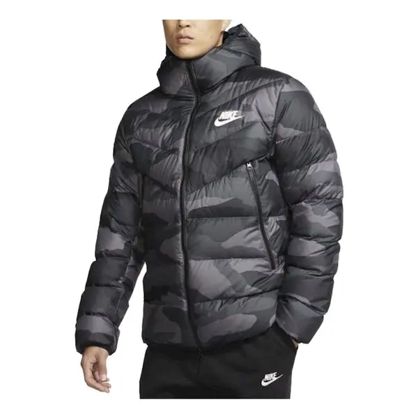 Nike Down-fill Windrunner Jacket - Dark Grey/black