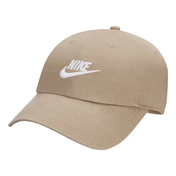 Nike Club Unstructured Futura Wash Cap - Khaki/white