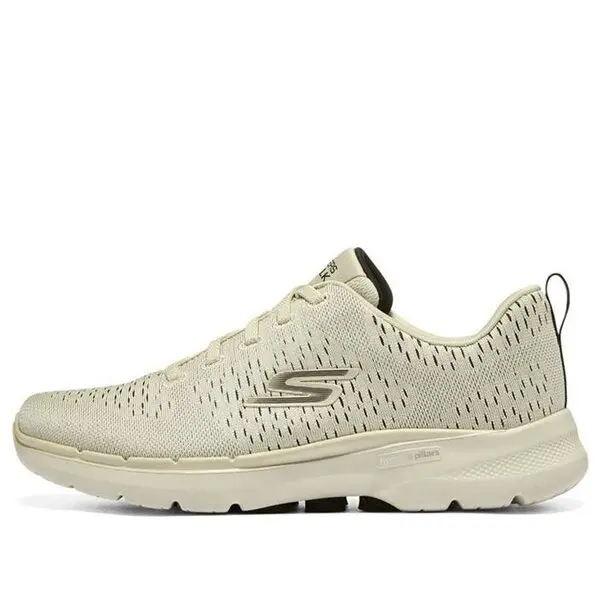 Sketchers Go Walk 6 Low Top Sneakers - Natural/black