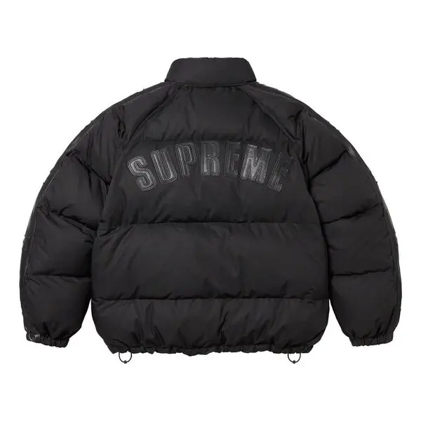 Supreme Star Sleeve Down Puffer Jacket - Black